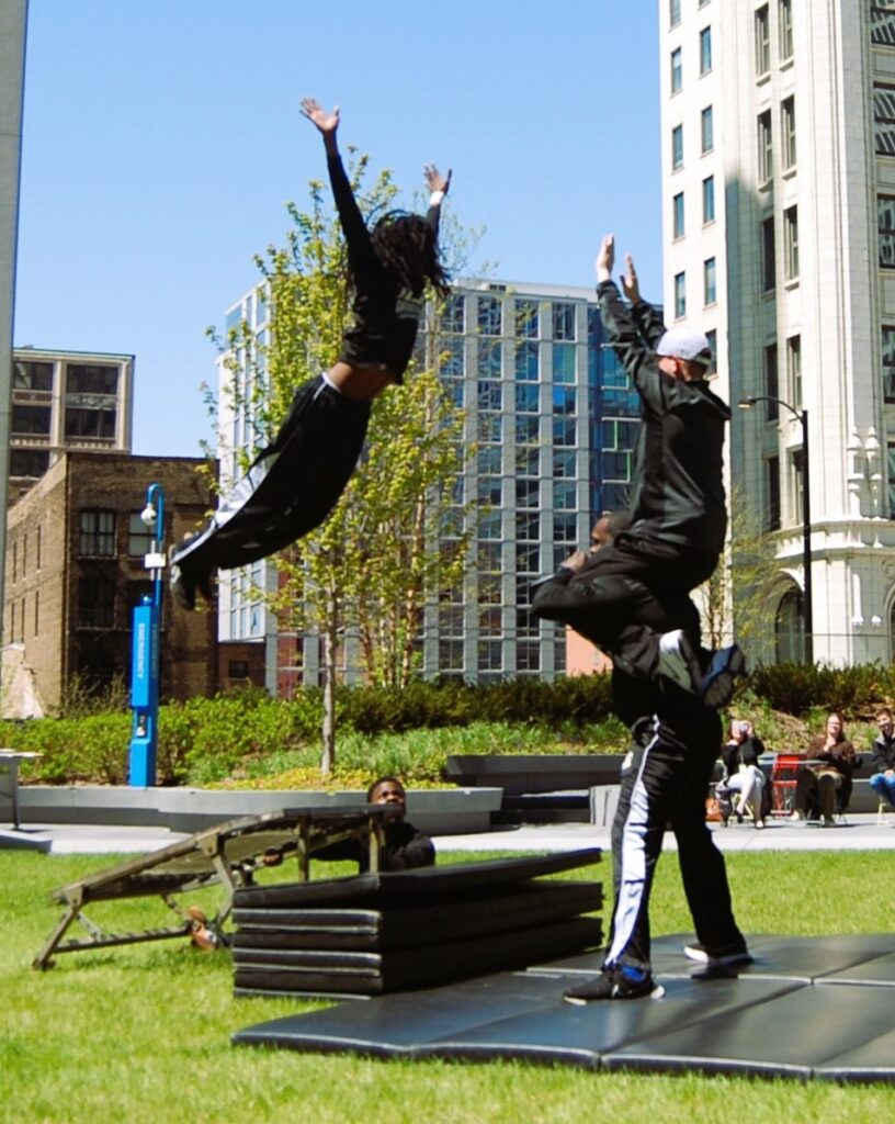 Live at Lunch - Chicago Boyz Acrobatic Team - The Green at 320 1642